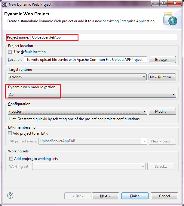 Eclipse Based Tutorial Java File Upload Servlet With Apache Common File Upload